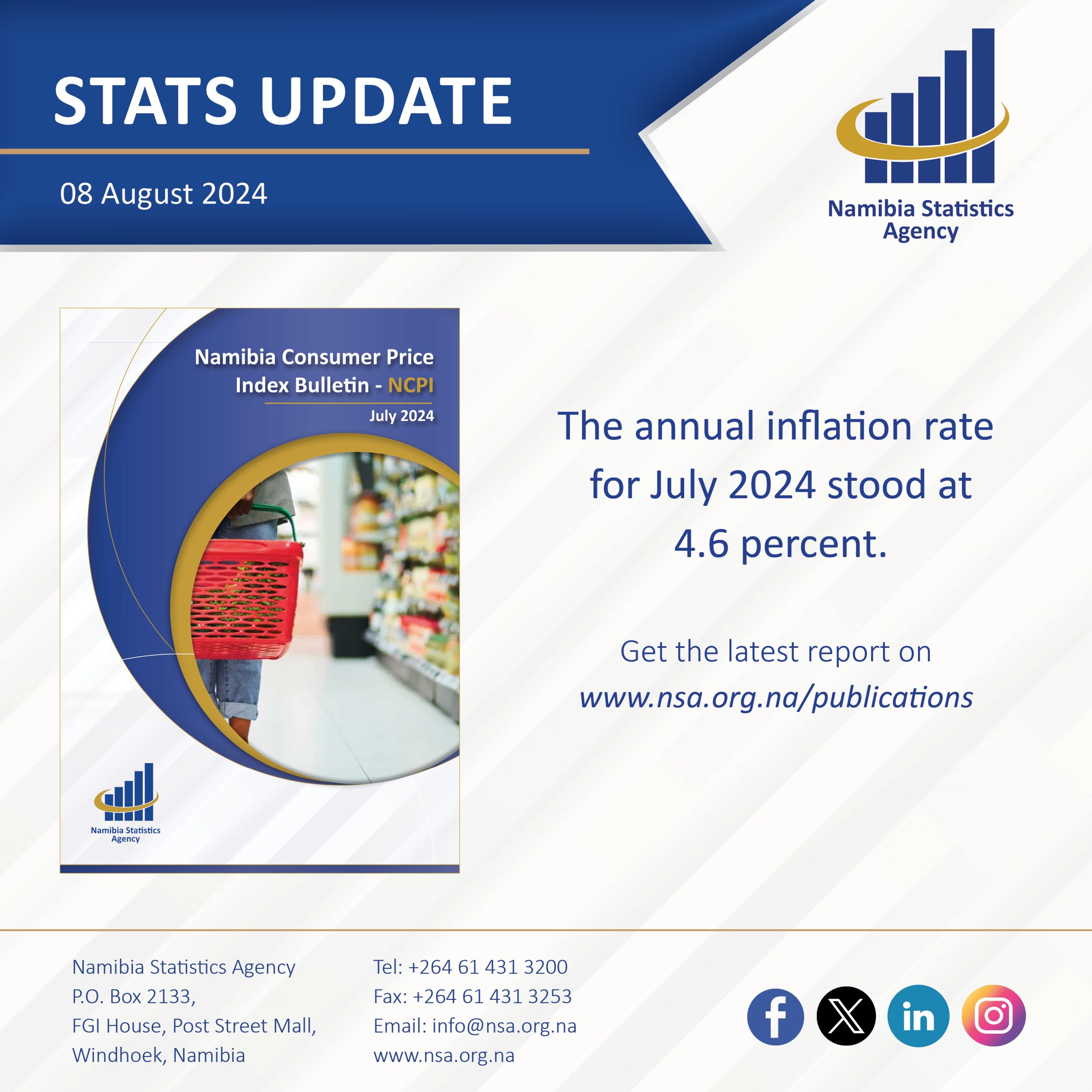 Namibia CPI bulletin - July 2024 - Namibia Statistics Agency